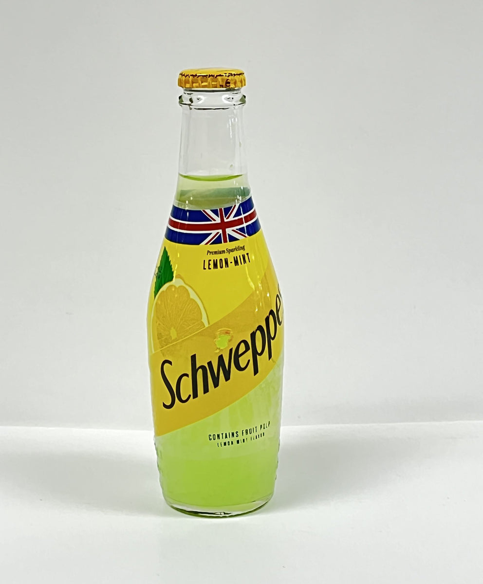 Schweppes Lemon Mint Glass bottle – The Taste of Egypt