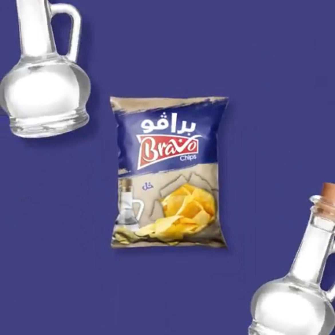 Bravo chips- salt and vinegar flavor (Large Bag) – The Taste of Egypt